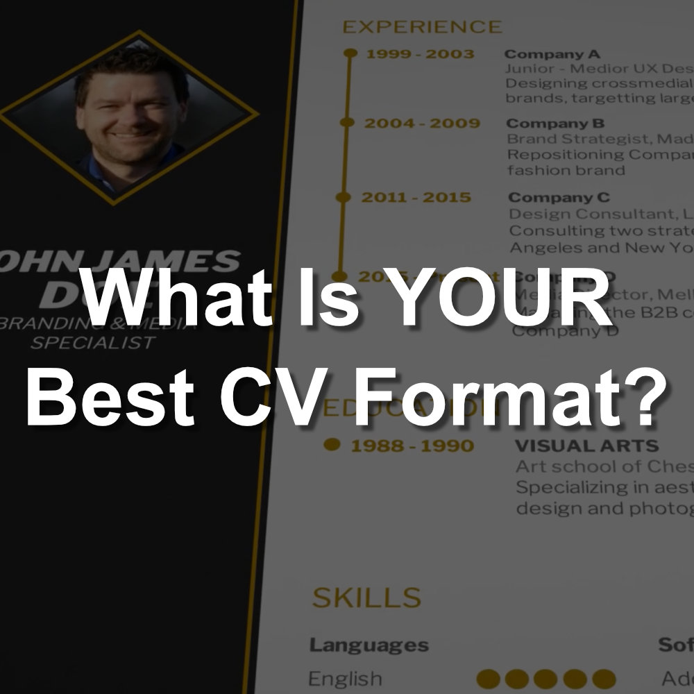 What is the best CV format? - How to write a CV | CV-Template