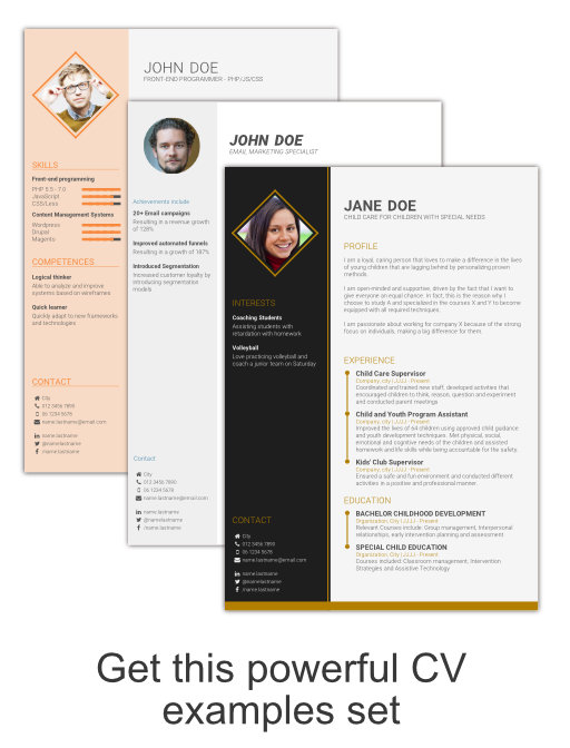 Choose CV Template