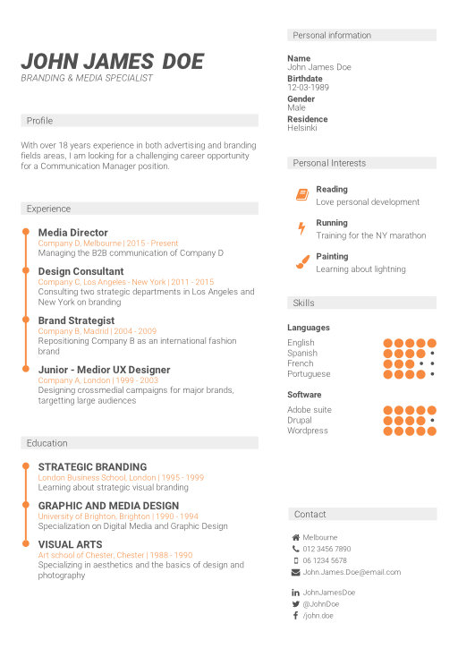 Online CV Builder Guide Here s How To Use CV Template